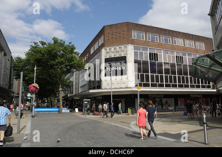 Shops in Swansea City centre Wales UK Stock Photo - Alamy