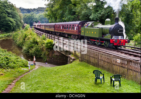 Consall station on the Caldon canal, Churnet valley, Staffordshire ...