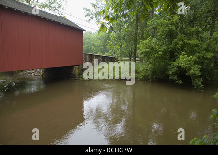 Ashland Covered Bridge over Red Clay Creek, Hockessin, Delaware. Photo ...