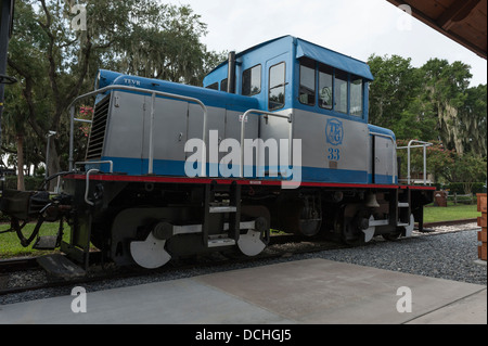 Woonton Park Train Depot in Tavares, Florida Historic train parked the ...
