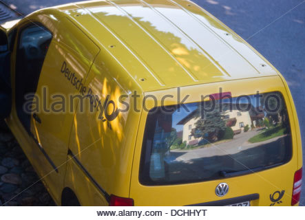 German Post Office, Deutsche Post Shop, Dusseldorf Germany Stock Photo ...