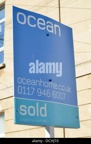 Sold Sign. Bristol England UK Stock Photo - Alamy