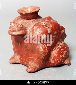 This zoomorphic vessel is shaped like an animal, reflecting the ...