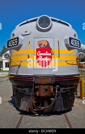 Restored former Canadian Pacific Railway wooden passenger coach used ...