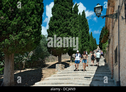 Calvari Steps, Pollensa, Pollenca, Majorca, Mallorca, Balearic Islands ...