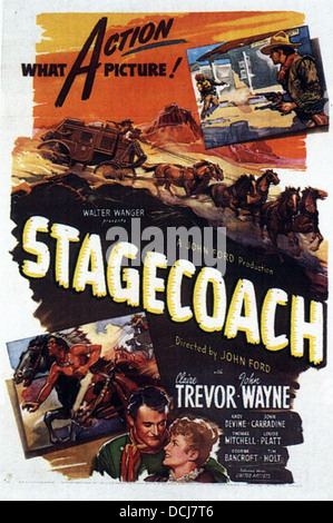STAGECOACH - movie poster - Directed by John Ford - United Artists 1939 ...