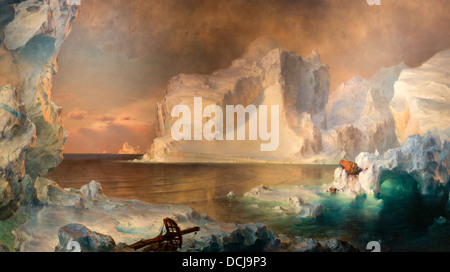 The Icebergs 1861. Frederic Edwin Church Stock Photo - Alamy
