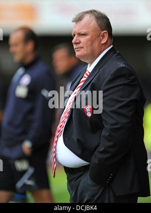Rotherham United manager Steve Evans in the stands with Owner Tony ...