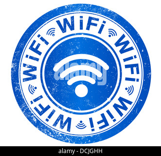 Wi-Fi grunge icon Stock Photo - Alamy