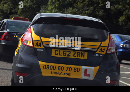 AA driving school Ford Fiesta instruction car with L plate driving ...