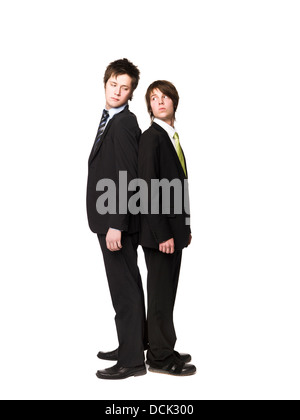 Two men compare length Stock Photo - Alamy