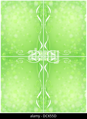 Very large colorful fun flourishes and light filled wallpaper ba Stock ...