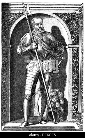 German mercenary, 16th century Stock Photo - Alamy