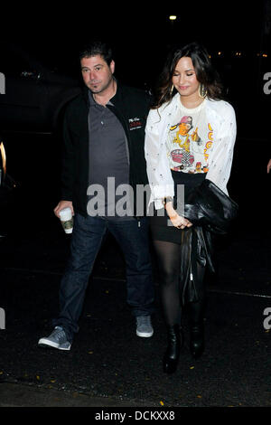 Demi Lovato outside the Rogers Building for the morning radio show 'Roz ...