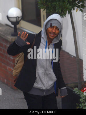 Marcus Collins 'X Factor' finalists at the studios for rehearsals ...