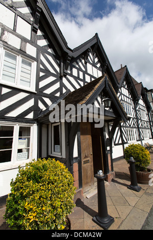 Suburb of Winnington, Northwich, England. Picturesque view of the oak ...