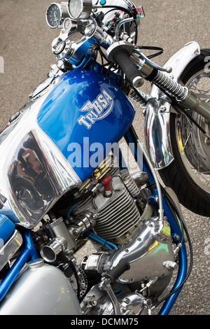 Tribsa custom motorcycle engine Stock Photo - Alamy