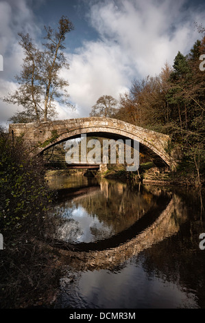 Beggar's Bridge, Glaisdale, Yorkshire, UK. This bridge is an ancient ...