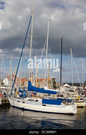 Faaborg harbor - Denmark Stock Photo - Alamy