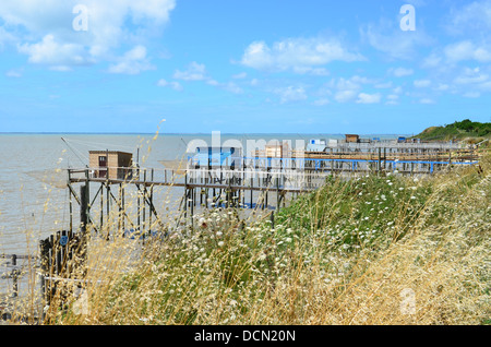 Les carrelets in Port des Barques, Charente Maritime, France, atlantic ...