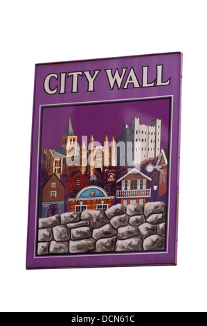 The City Wall Pub Sign Rochester Kent UK Stock Photo: 59472688 - Alamy