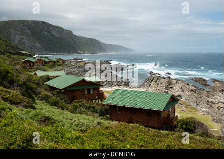 Storms River Mouth Rest Camp, showing caravan and camping section ...