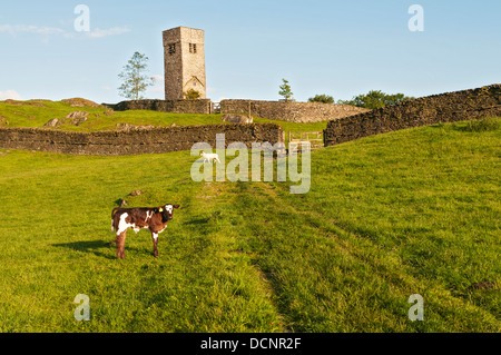 The old tower of Crook Church, Lake District National Park, Cumbria ...