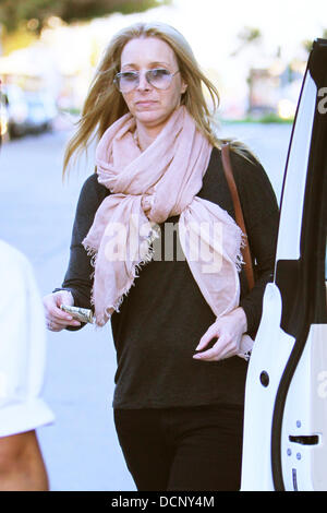 Lisa Kudrow is seen leaving Serge Normant at John Frieda salon in Los ...