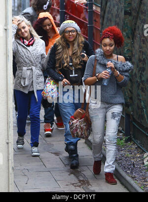 Newly named group Little Mix, previously known as the group Rhythmix ...