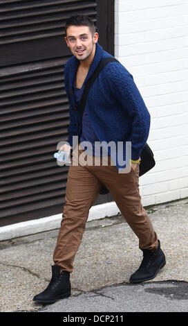 Charlie Healy arrives at 'The X Factor' studios ahead of tonight's live ...