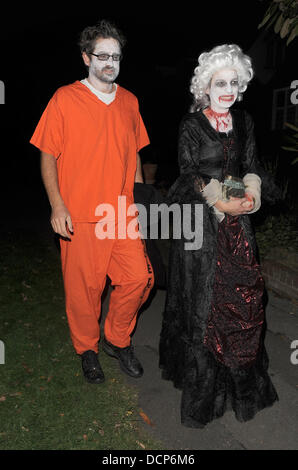 Louis Theroux and wife Nancy Strang attending the BBC Films 25th ...