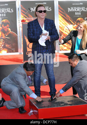 Mickey Rourke Mickey Rourke is honoured with a Hand and Footprint ...