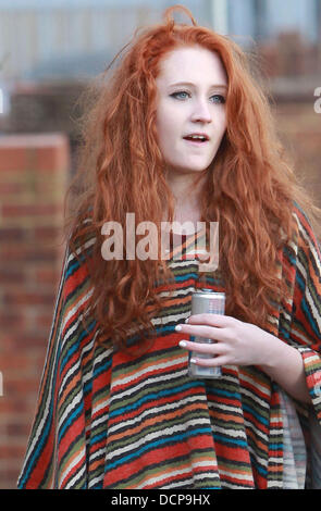 Janet Devlin at X Factor rehearsals England - 02.11.11 Stock Photo - Alamy