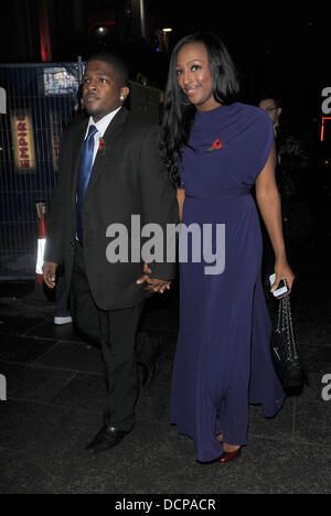 Alexandra Burke takes her younger brother Aaron Burke to TGI Fridays ...