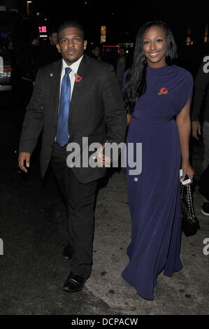 Alexandra Burke takes her younger brother Aaron Burke to TGI Fridays ...