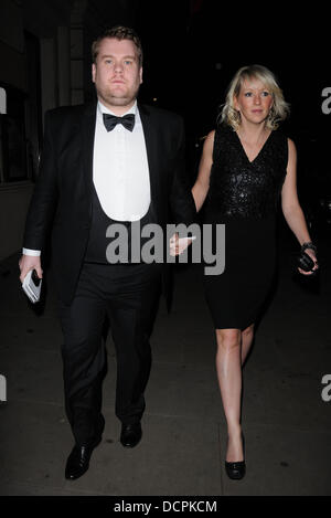 James Cordon and wife Julia-Carey leaving the George Michael Charity ...