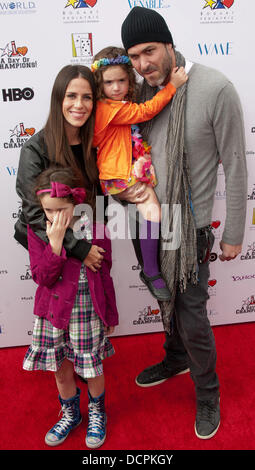 Soleil Moon Frye with daughters Poet and Jagger attending a party in ...