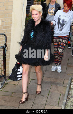 'X Factor' finalist Kitty Brucknell arrives at the show's studios ahead ...