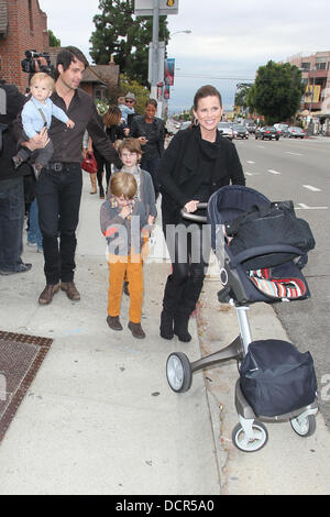 Kristoffer Polaha and family Celebrities arrive at the 'Harajuku Mini ...