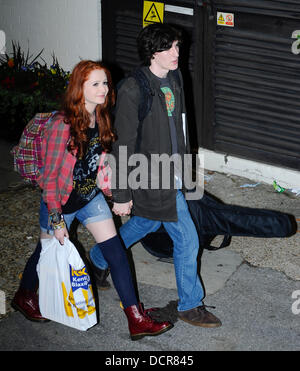 Janet Devlin and boyfriend Brendan Sally, The X Factor finalists leave ...