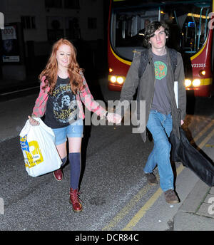 Janet Devlin and boyfriend Brendan Sally, The X Factor finalists leave ...