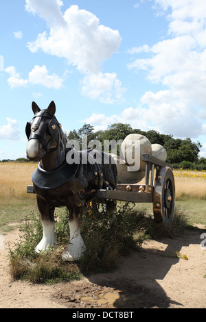 Perceval. Sculpture by Sarah Lucas at Snape Maltings, Suffolk Stock ...
