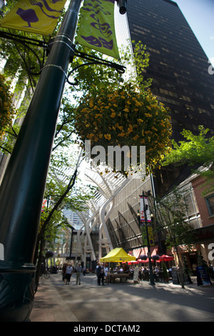 Stephen Avenue Mall, downtown Calgary, Alberta, Canada, July 5th, 2019 ...