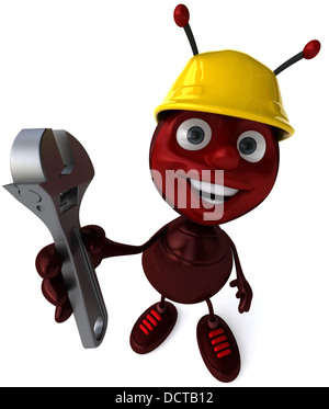 insect ant illustration working red workers laborer worker wageworker ...