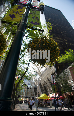 Stephen Avenue Mall, downtown Calgary, Alberta, Canada, July 5th, 2019 ...