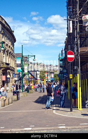 The main shopping street in Buxton town centre UK Stock Photo - Alamy