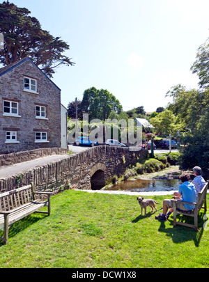 Traditional Village Southpool Devon UK Stock Photo - Alamy