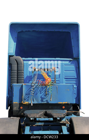 Lorry on white background Stock Photo - Alamy