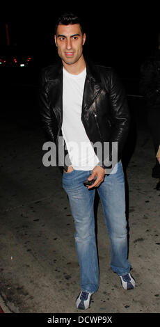 Adam Sabbagh arriving at The Music Box for the Los Angeles Boxing event ...