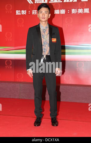 Hong Kong actor Bosco Wong poses during a premiere ceremony for the new ...